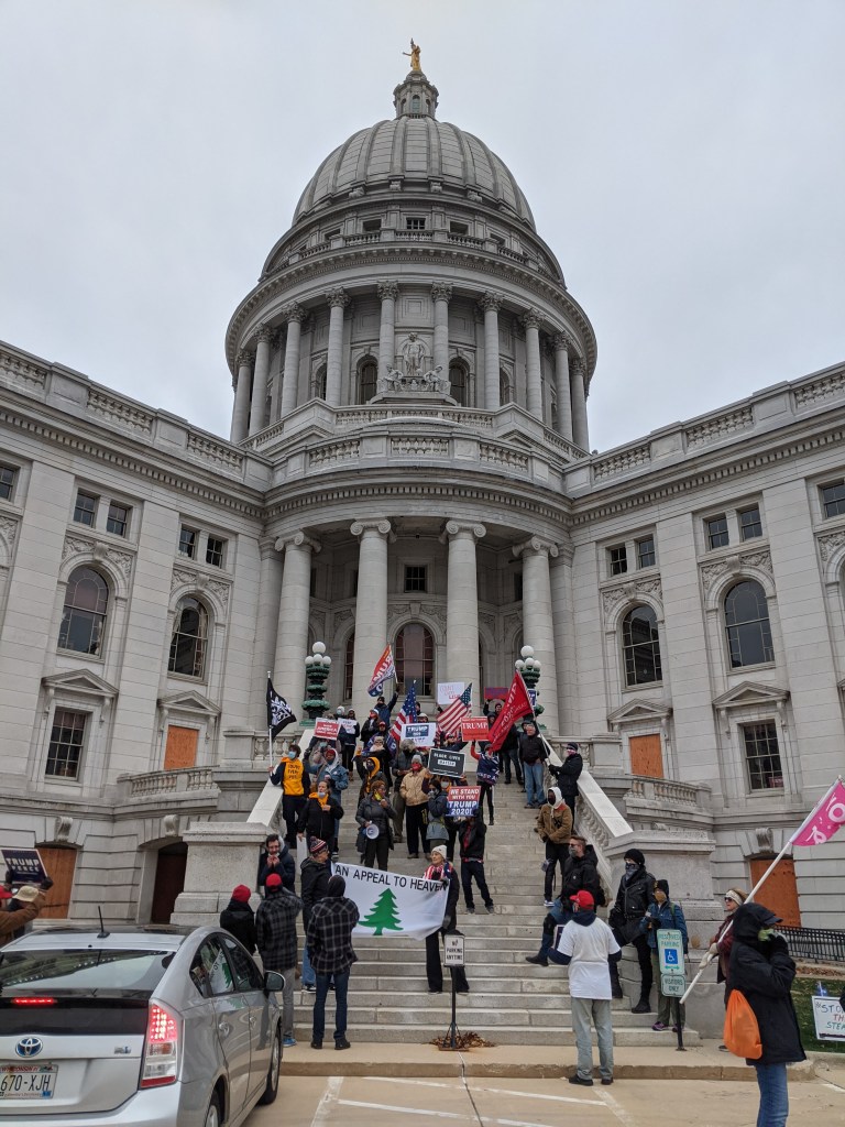 Photo Gallery of Pro-Trump Rally at Wisconsin Capitol