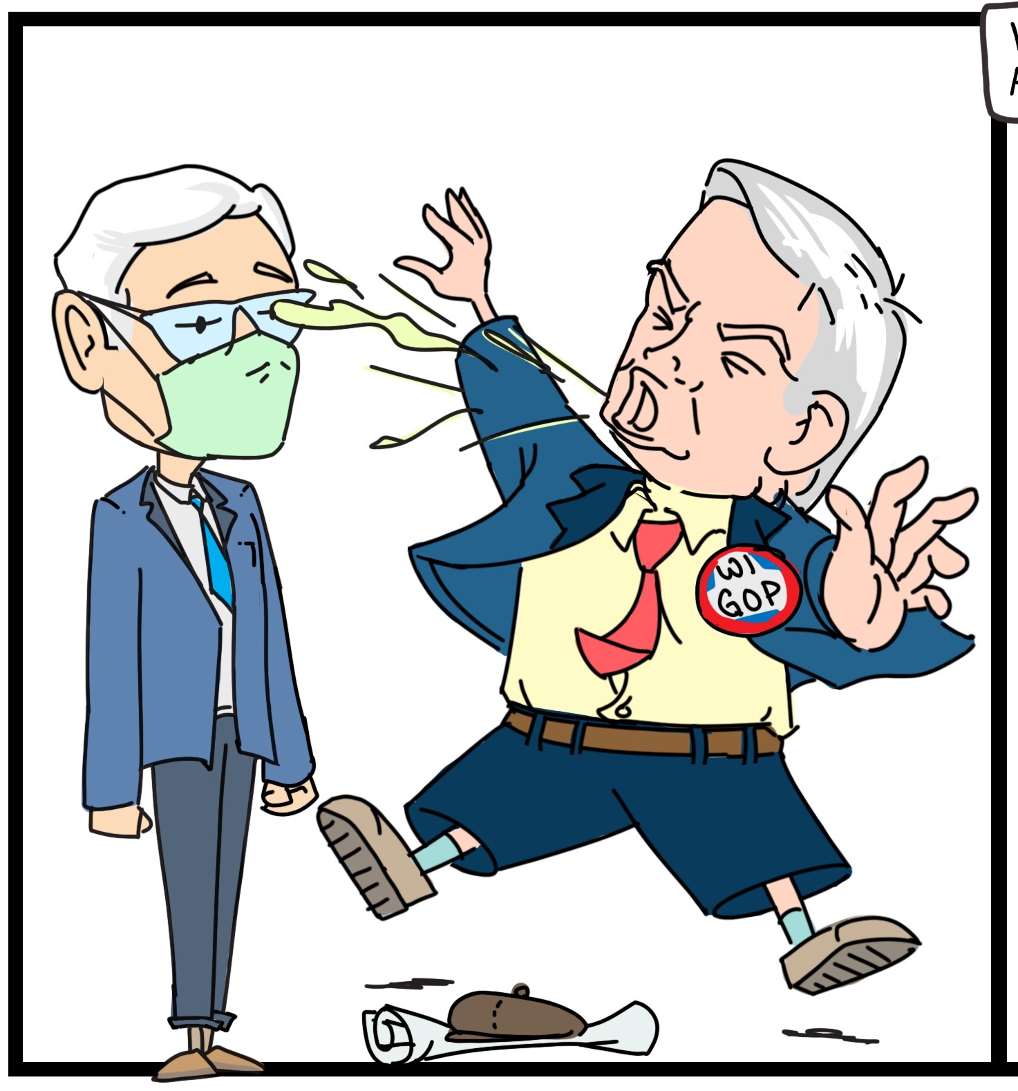 CARTOON: The Mask Mandate and the Republican Pushback - The Badger Project