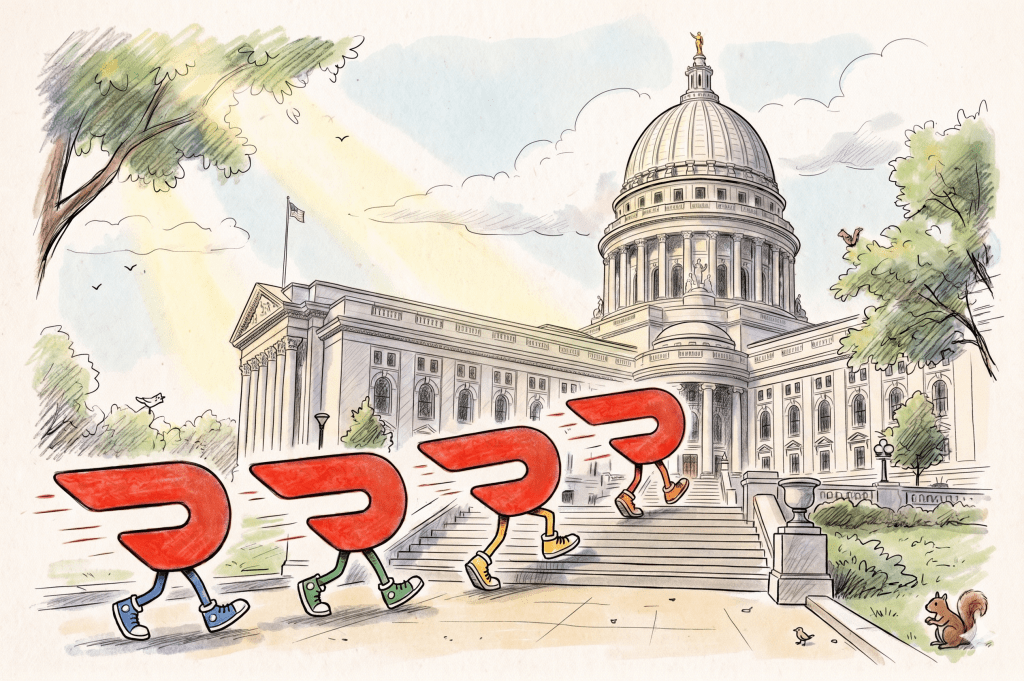DoorDash spent a whopping $2M lobbying for bill that would ban employee ...
